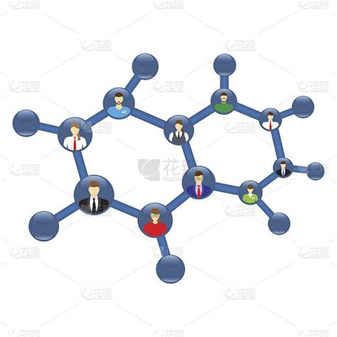 社交网络。图标标志。