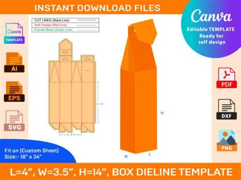 Two Display Soap Box Dieline Template Graphic By Designconcept