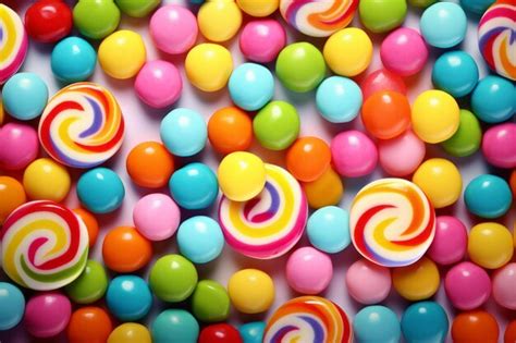 Premium Photo Candymania A Vibrant Background Filled With Colorful Delights