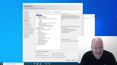 Funktionsauswahl Installation SQL Server 2019 YouTube