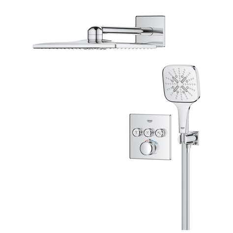 Grohtherm SmartControl Duschsystem Unterputz mit Rainshower SmartActive ...