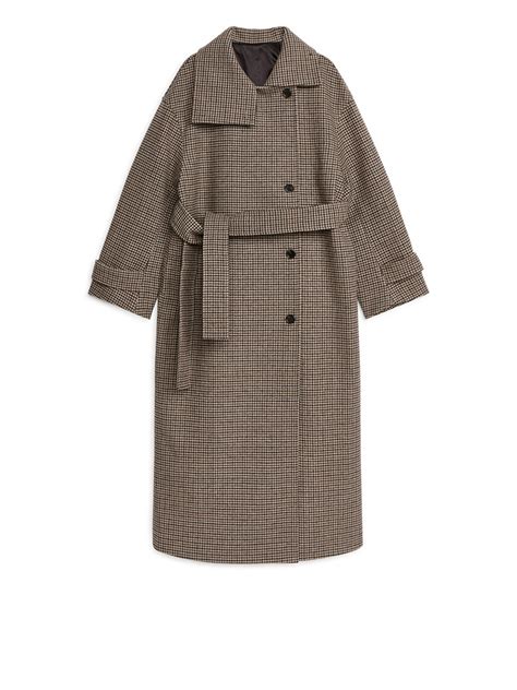Oversized Wool Coat Beigebrown Arket
