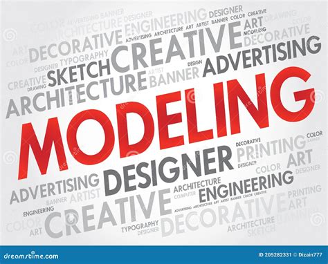 Modeling Word Cloud Stock Illustration Illustration Of Decorum 205282331