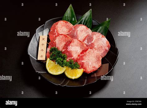 Korean Or Japanese Barbecue Thick Cut Slice Beef Tonguefor Hot Pot Or