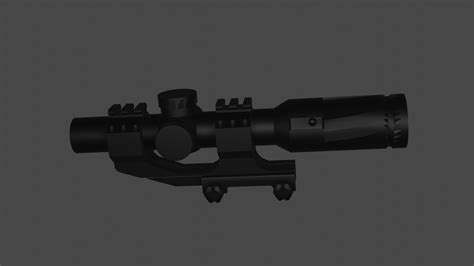 Stl File Eotech Vudu Ffp Rifle Scope Sr1 1 6x24mm・3d Printable Model To