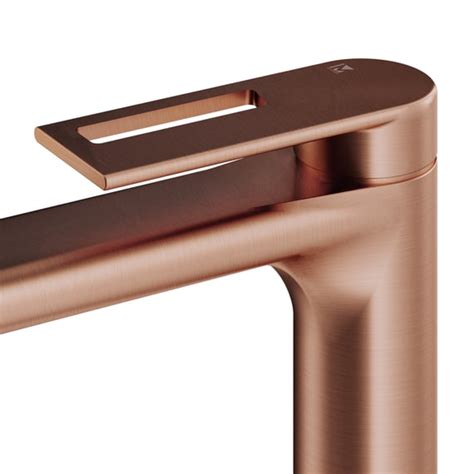 Mariner Otto Basin Mixer With Push Open Waste Valve Brushed Copper OTT RS WLS RS REUTER