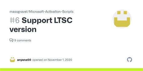 Support Ltsc Version · Issue 6 · Massgravelmicrosoft Activation Scripts · Github