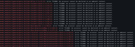 Can T Compile After The Recent Update Issue Typeorm Typeorm GitHub