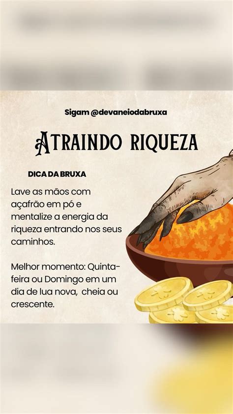 simpatia bruxa dinheiro magia Receitas wicca Feitiços de bruxas