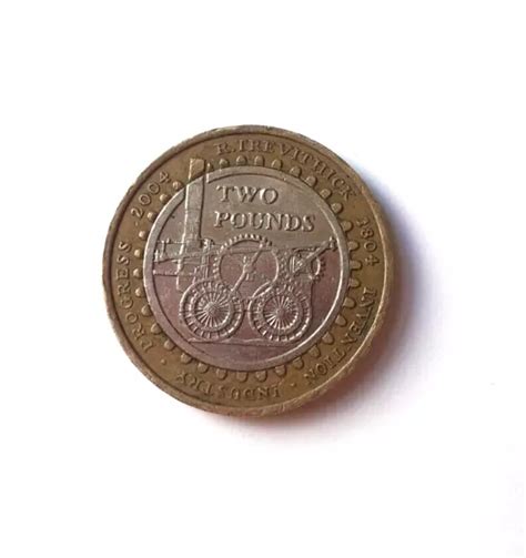 Double Minting Error 2004 1804 Rtrevithick Industry Steam Locomotive £