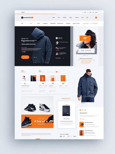 A Creative Uiux Template Design For An Ecommerce Website Premium Ai Generated Image