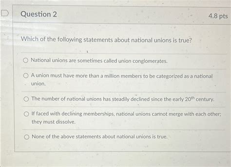 Solved Question 24 8ptsWhich Of The Following Statements Chegg