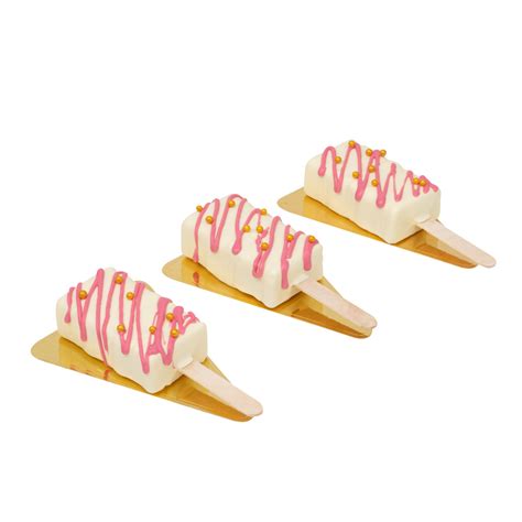 Pastry Tek Silicone Rectangle Popsicle Mold 4 Compartment 10 Count Box