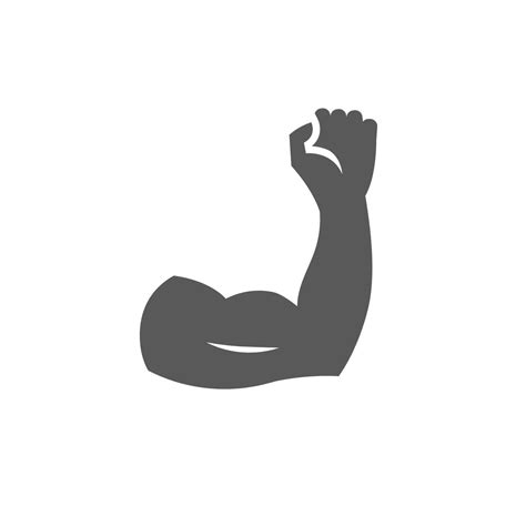 Flexed Hand Muscle In Grayscale Illustration 54967699 Vector Art At
