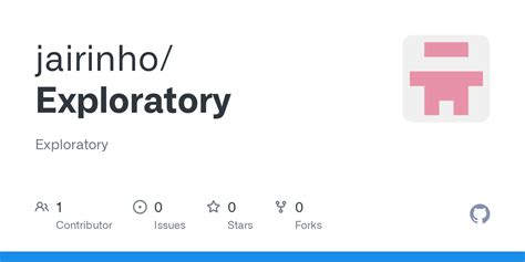 Github Jairinhoexploratory Exploratory