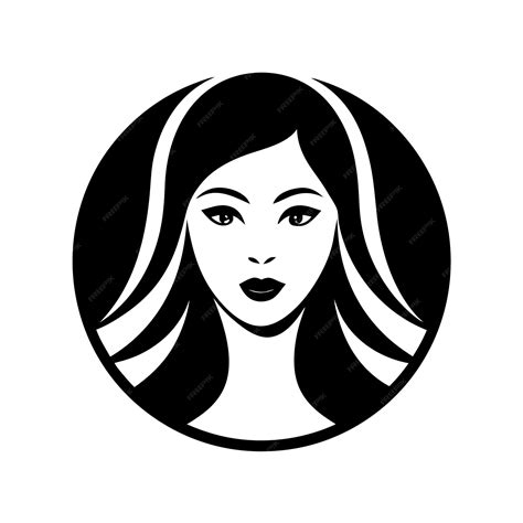 Cosmetics Shop Logo Vector Art Illustration With Woman Face 23
