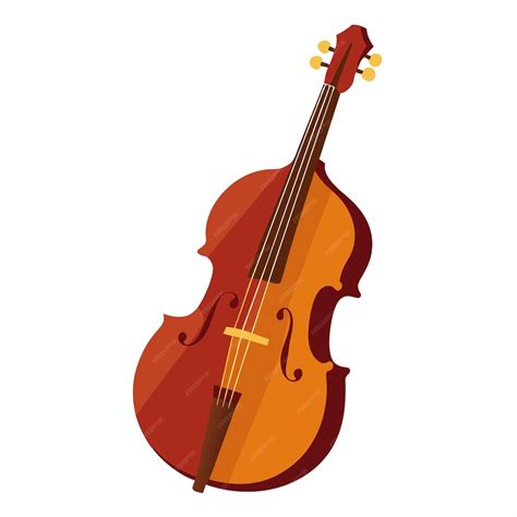 Double Bass Musical Instrument Isolated On White Background Premium Ai Generated Image