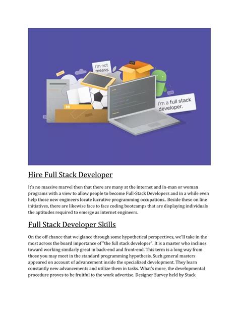 Ppt Hire Full Stack Developer Powerpoint Presentation Free Download