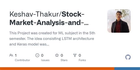GitHub Keshav Thakur Stock Market Analysis And Price Prediction This Project Was Created For