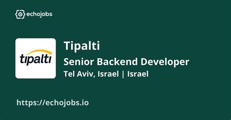Hiring Senior Backend Developer Tel Aviv Israel Israel