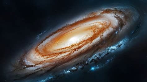 Digital Artwork Depicting A Cosmic Scene With Multiple Galaxies Stock