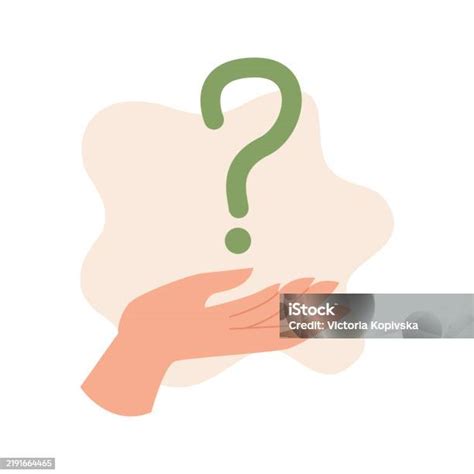 물음표가 있는 손 도움말 서명 아이콘 Faq 기호 평면 벡터 그림입니다 가상현실에 대한 스톡 벡터 아트 및 기타 이미지 가상