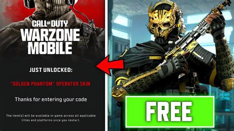 How To Claim Free Ghost Skin Free Redeem Codes In Warzone Mobile