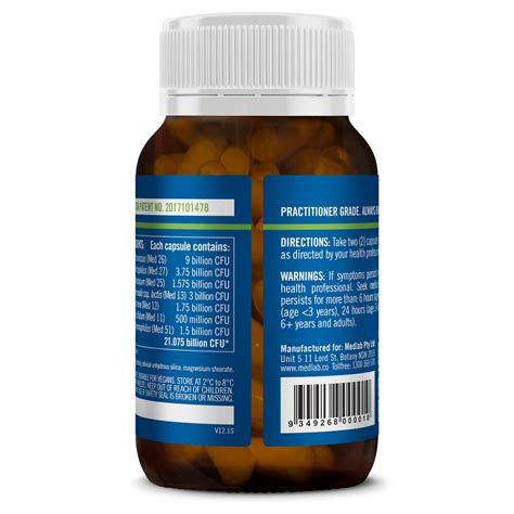Medlab Multibiotic Multi Strain Probiotic 60 Capsules