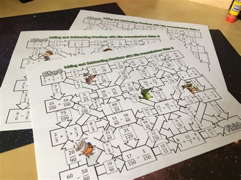 10 awesome activities for adding and subtracting fractions with like