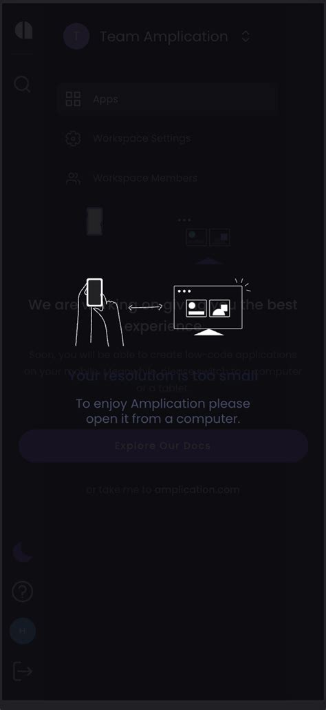 Bug Report Sign In On Mobile View Issue Amplication Amplication GitHub