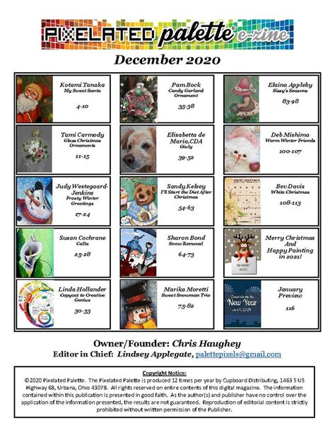 Pixelated Palette December 2020 Issue Download Cupboard Distributing