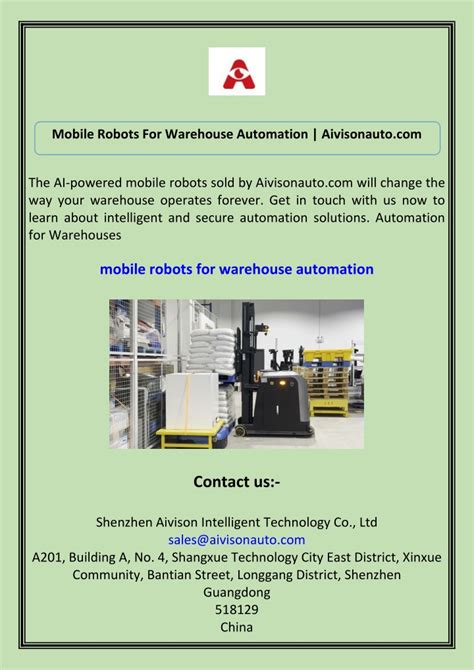 Ppt Mobile Robots For Warehouse Automation Powerpoint