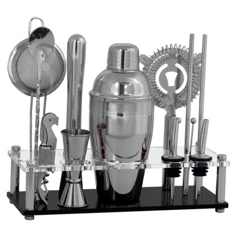 Gimlet Lane 14 Piece Stainless Steel Cocktail Set Temple And Webster