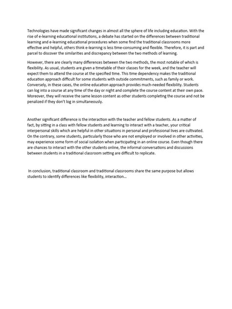 Online Learning Vs Traditional Learning Pdf