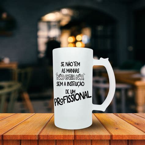 Caneca De Chopp Time Personalizada Vidro Jateada 475ml Shopee Brasil