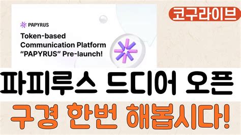 코구저녁라방 홀더끼리 대화하는 플랫폼의 등장 파피루스 직접 해봅시다 위믹스위믹스파피루스gdc2023위홀더애니팡클
