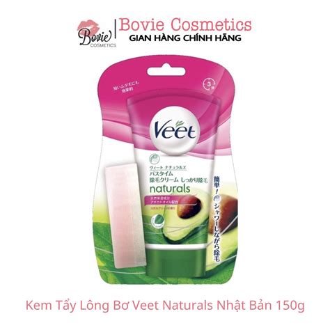Veet Naturals Japanese Avocado Hair Removal Cream 150g Bovie Shopee