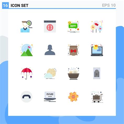 16 Universal Flat Colors Set For Web And Mobile Applications