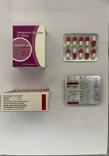 Gabapentin 100 Mg Capsule At ₹ 210 Stripe Anti Psychotic Anti Depressant In Ahmedabad Id
