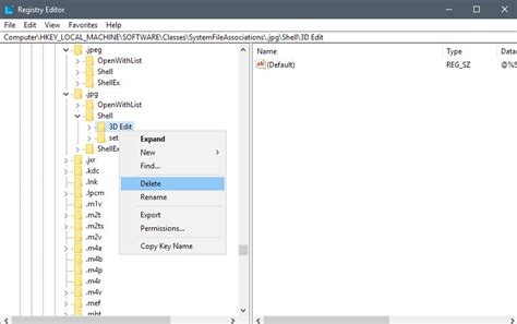 Eliminar la hinchazón del menú contextual de Windows 10