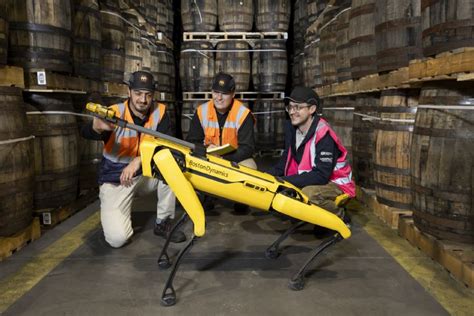 Robot Dog Sniffs Out Ethanol Leaks In Whisky Warehouse Machinery