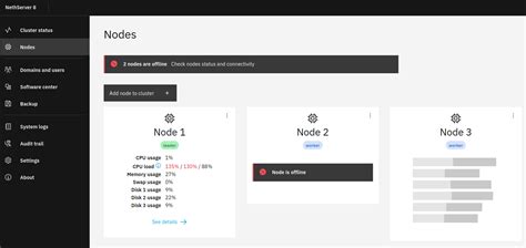 node 3 details loading forever when node 2 is offline bug