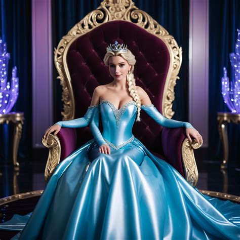 Princess Elsa In Latex Ballgown Stable Diffusion Online