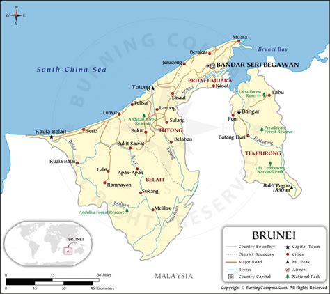 Brunei Map