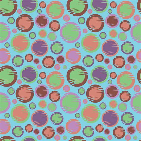 Geometric Seamless Pattern Abstract Motif Vintage Style Bubble Retro Color Vector Design For