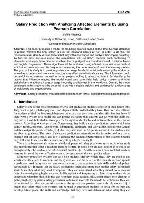 Pdf Salary Prediction With Analyzing Affected Elements By Using