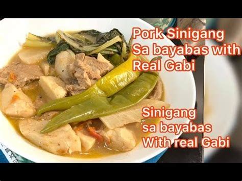 Paano Magluto Ng Sinigang Na Baboy Sa Bayabas