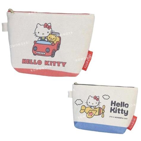 【現貨】小禮堂 Sanrio 三麗鷗 Hello Kitty 棉質船型收納包 50週年 復古系列 蝦皮購物