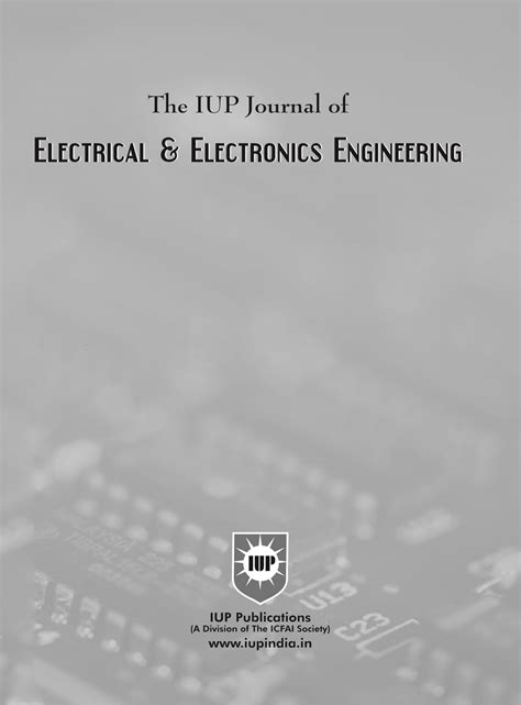 Electrical And Electronics Engineering Journal Subscription Services