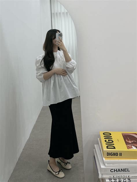 머메이드임부골지트임스커트 블랙베이지먹색 제이린